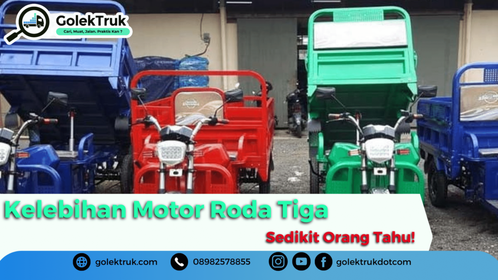 Kelebihan Motor Roda Tiga, Sedikit Orang Tahu! - GolekTruk.com Blog