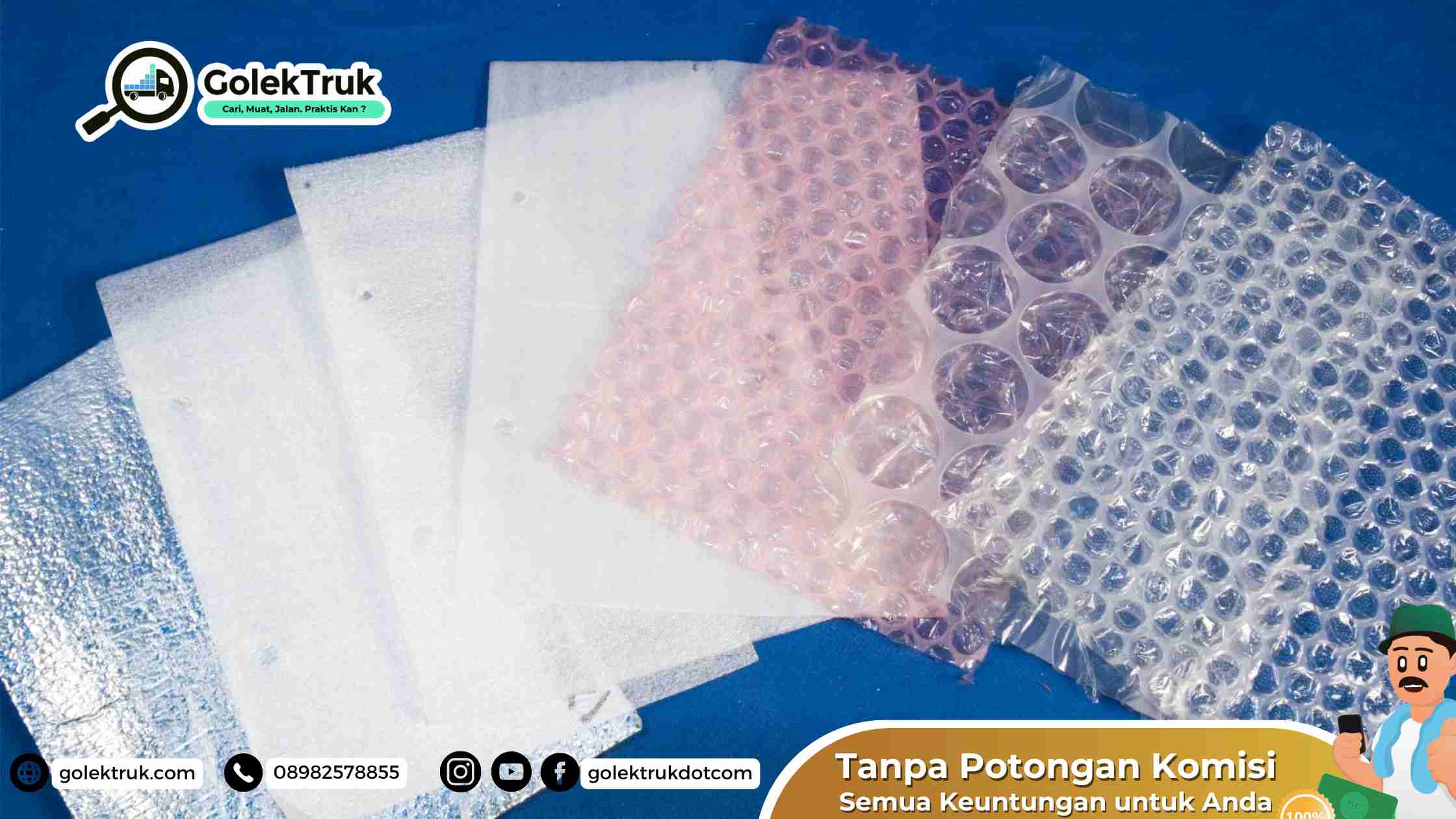 5 Jenis Bubble Wrap: Panduan Lengkap Untuk Pengemasan Aman Barang Anda - GolekTruk.com Blog